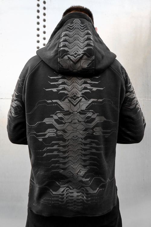 Men Hoodie Codex tattoo black - TUNKSA