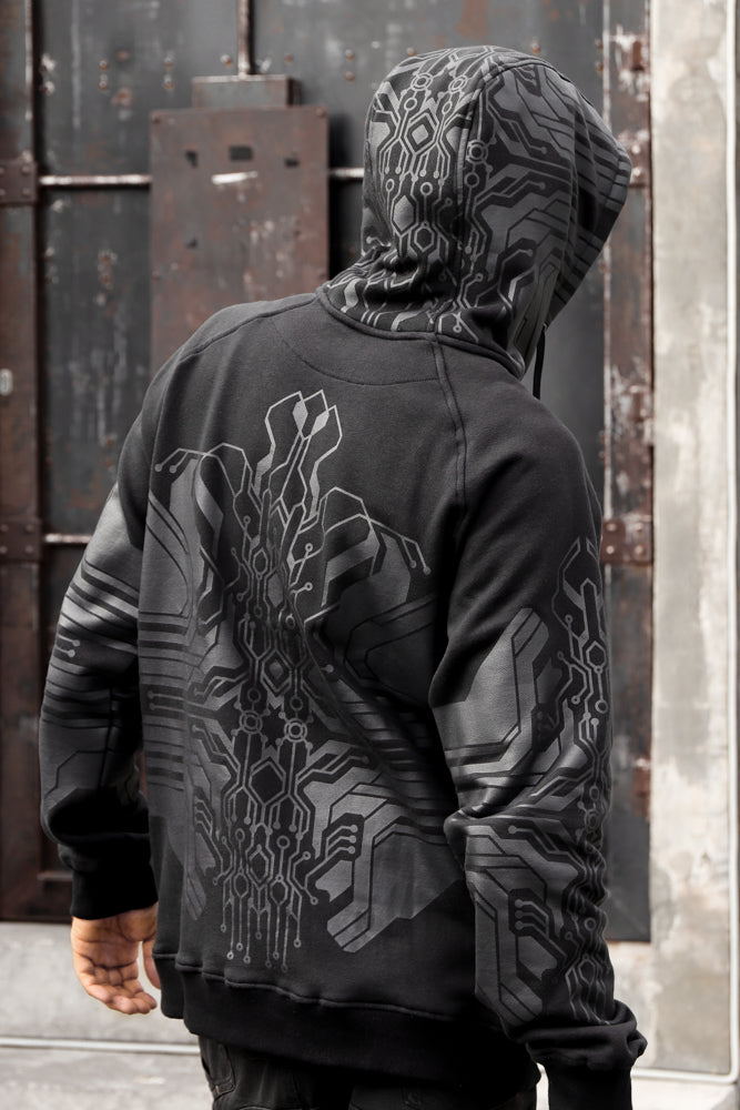 Men Hoodie Codex tattoo black - TUNKSA